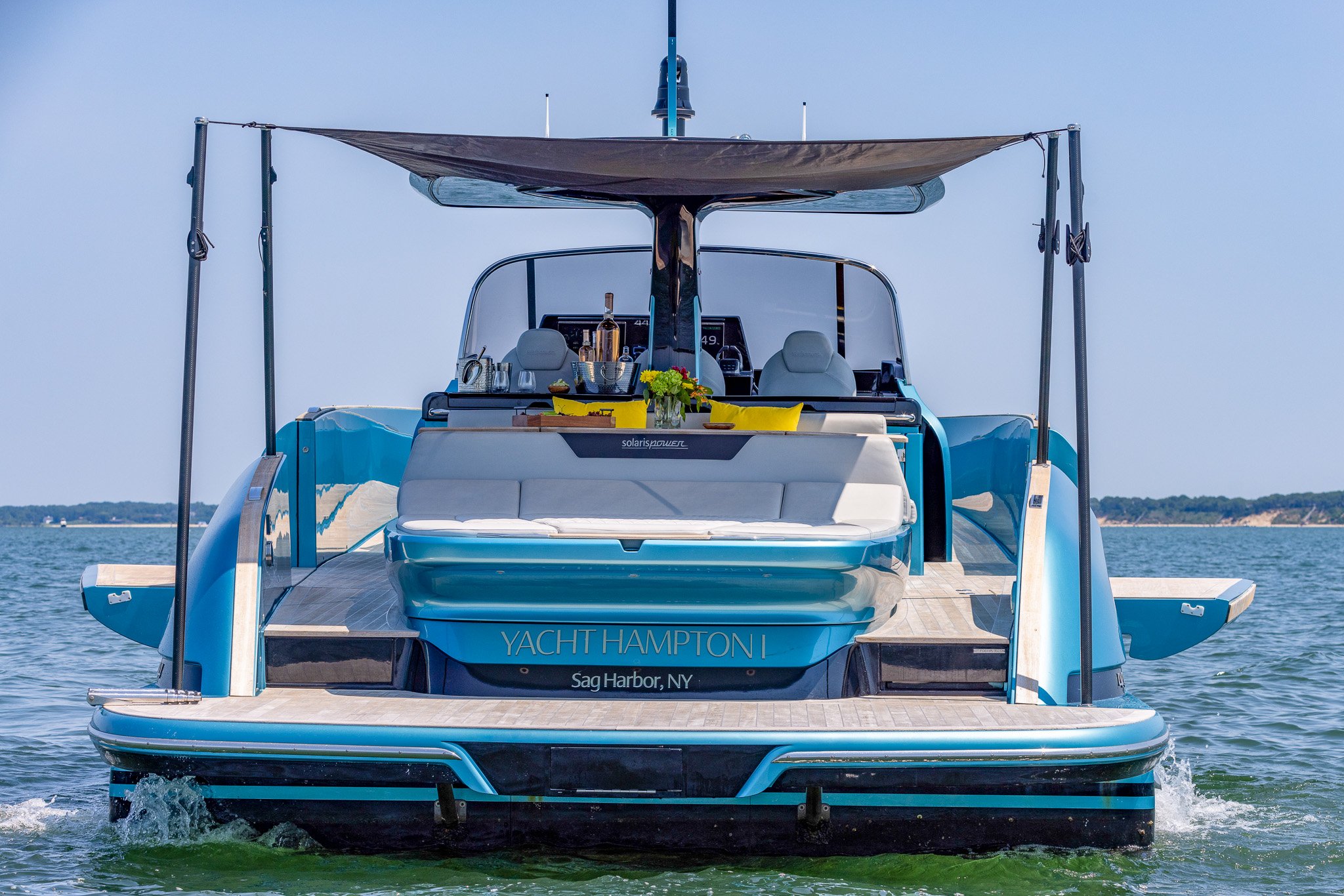 44' 2023 Solaris + 2 SeaBobs | Sleek Balcony-Equipped Luxury Yacht