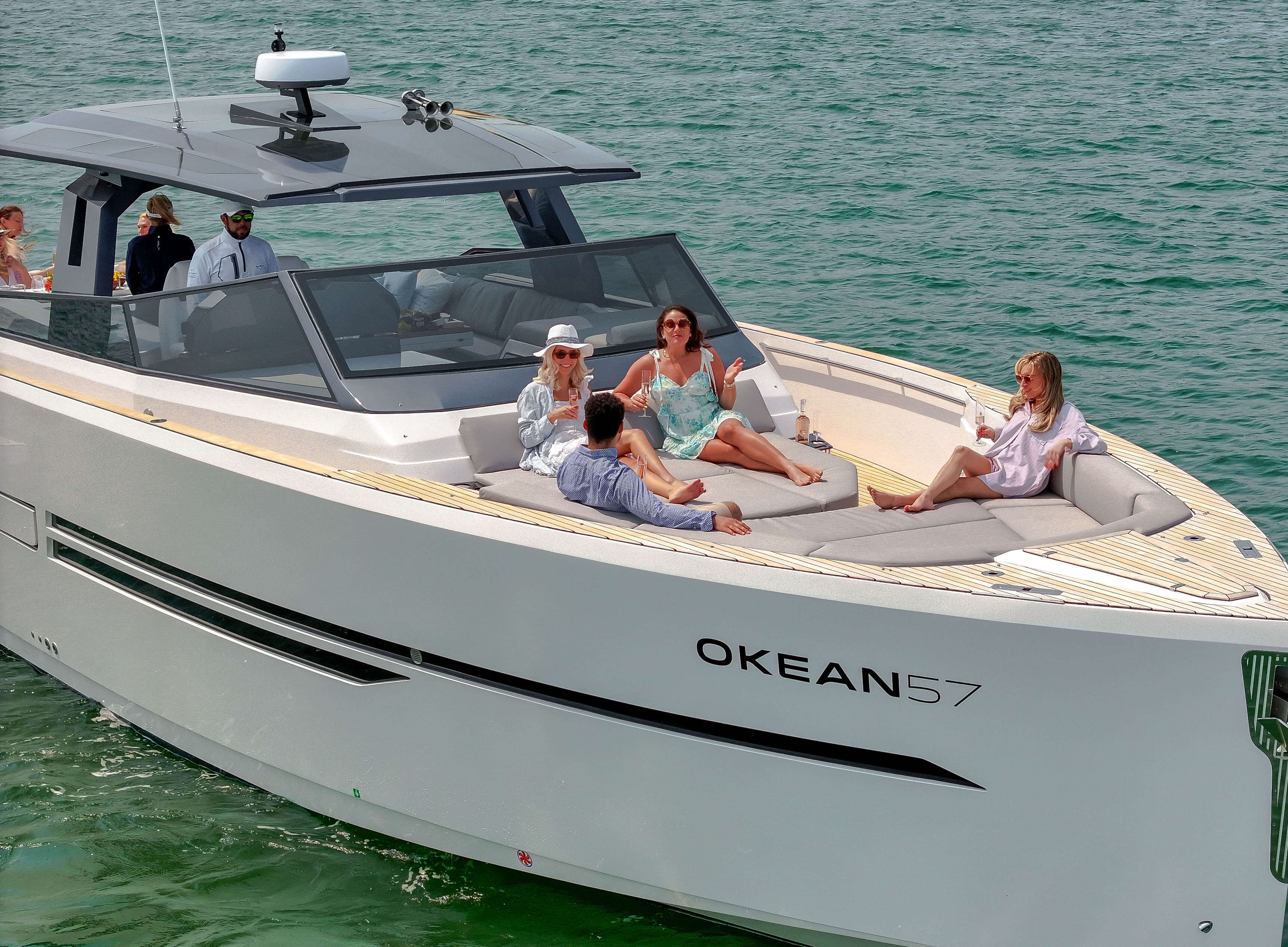 57' 2023 Okean | Ultimate Yacht with Hydraulic Balconies & 2 Seabobs