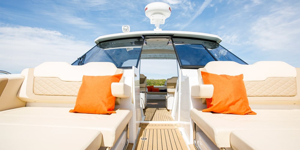 36' 2021 Aquila | Luxury Catamaran with 3 Sun Pads & A Shaded Cockpit